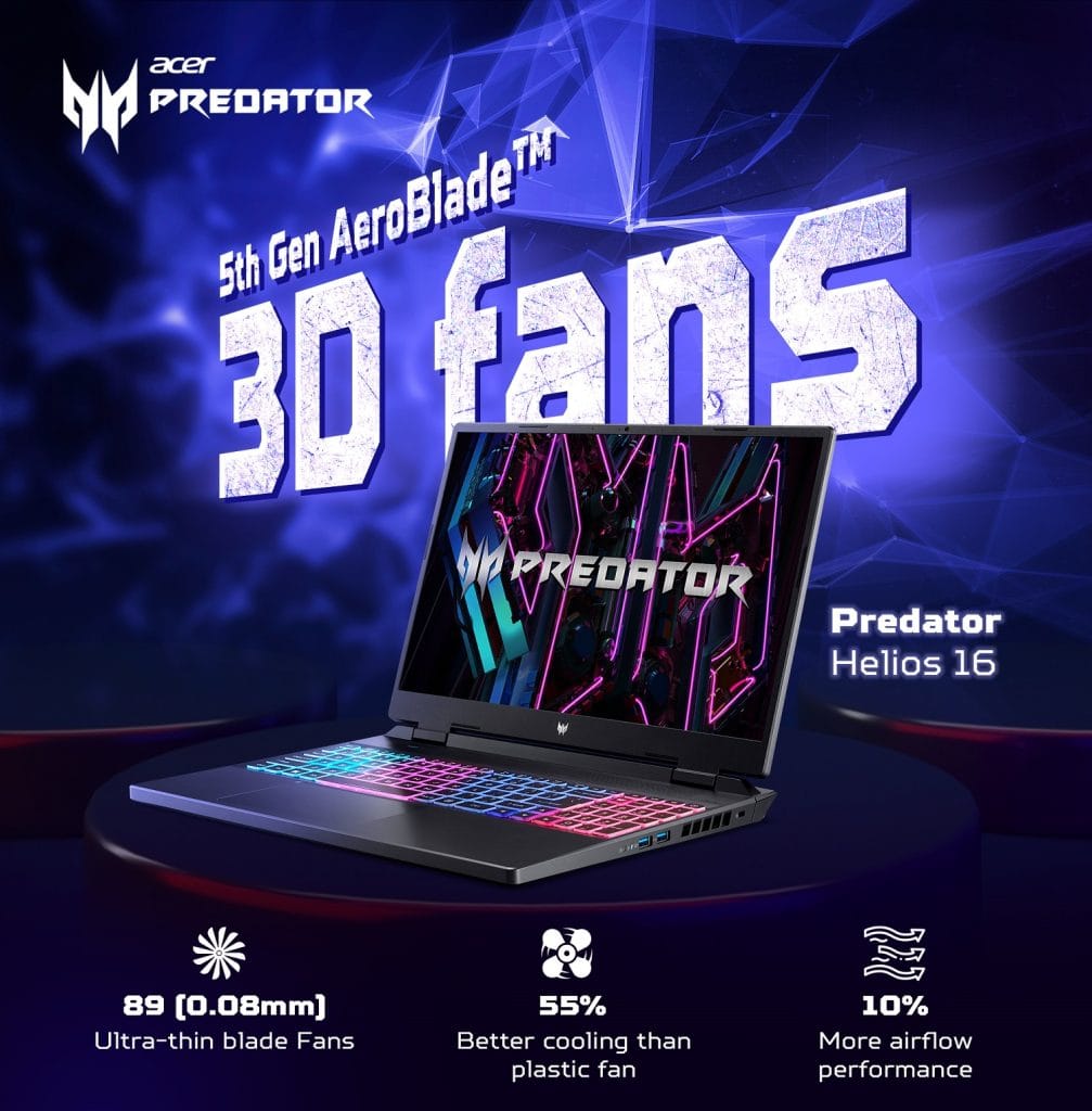 Acer expands its Predator Helios line-up with 13th Intel Core i5 and i7 ...